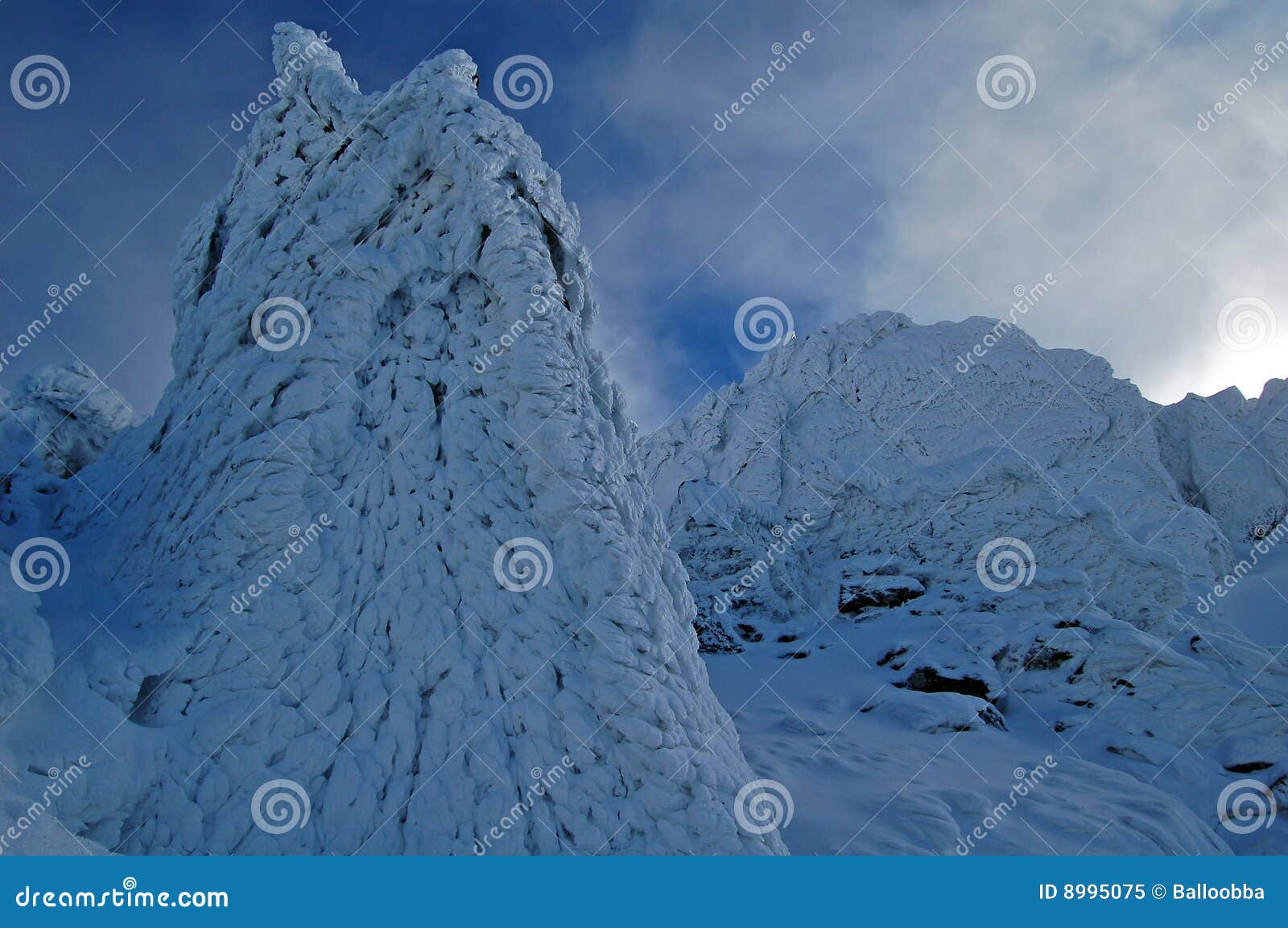 Snow and stones stock image. Image of seasons, sunlight - 8995075