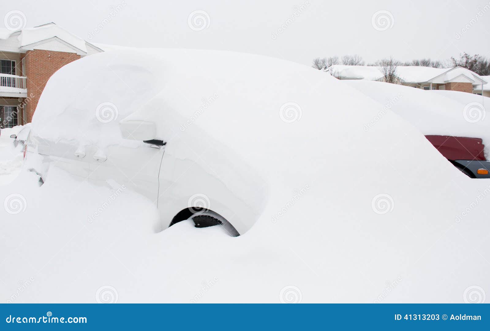 After snow storm stock image. Image of snowflakes, covered - 41313203