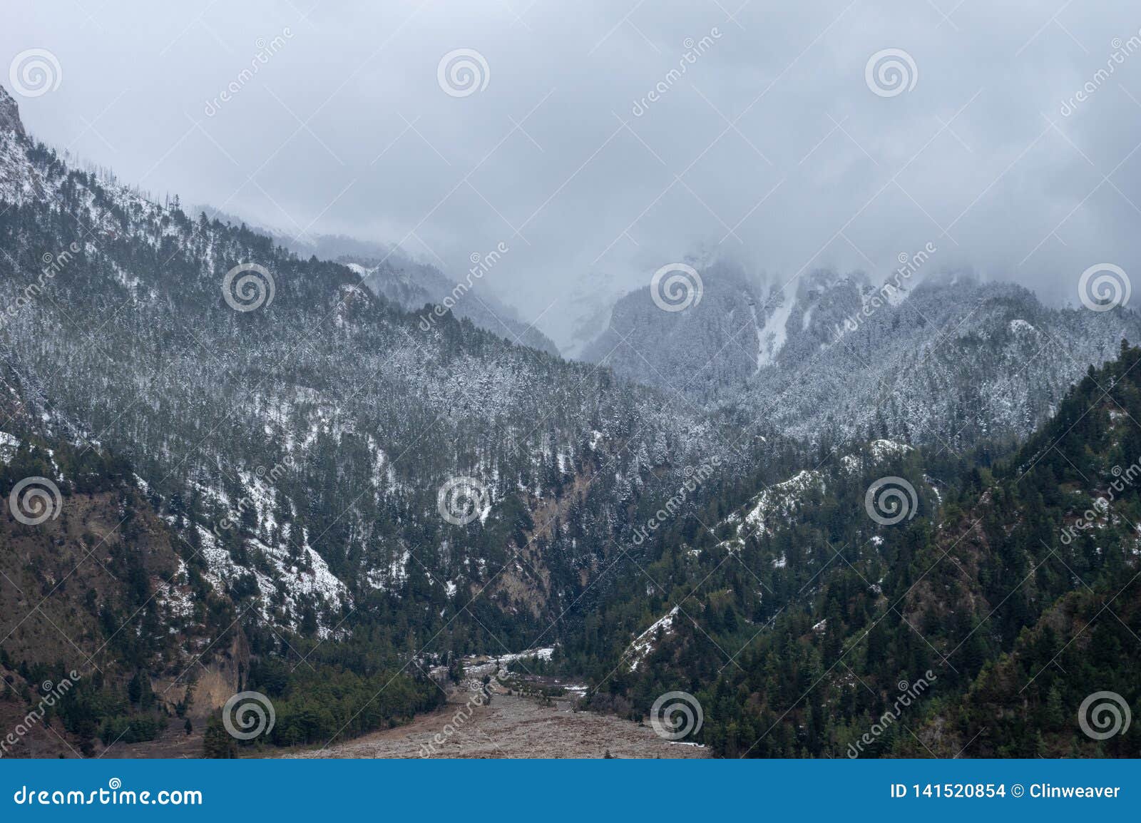 Snow Storm in the Mountains Stock Photo - Image of trekking, outdoor ...