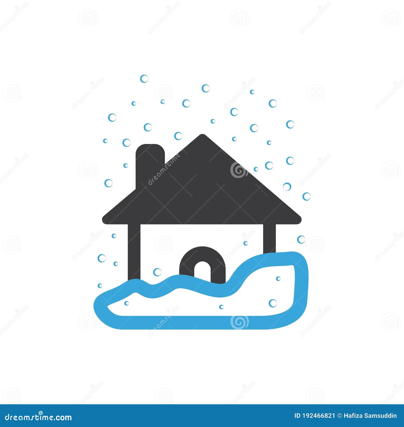 Snow Storm. Vector Illustration Decorative Design Stock Vector ...