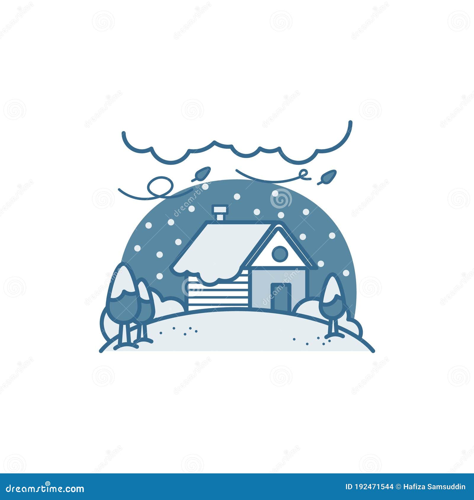 Snow storm. stock vector. Illustration of transparent - 192471544