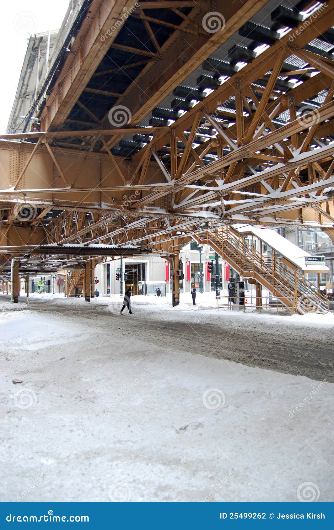 Snow on the Streets of Chicago after Major Storm Editorial Photography ...