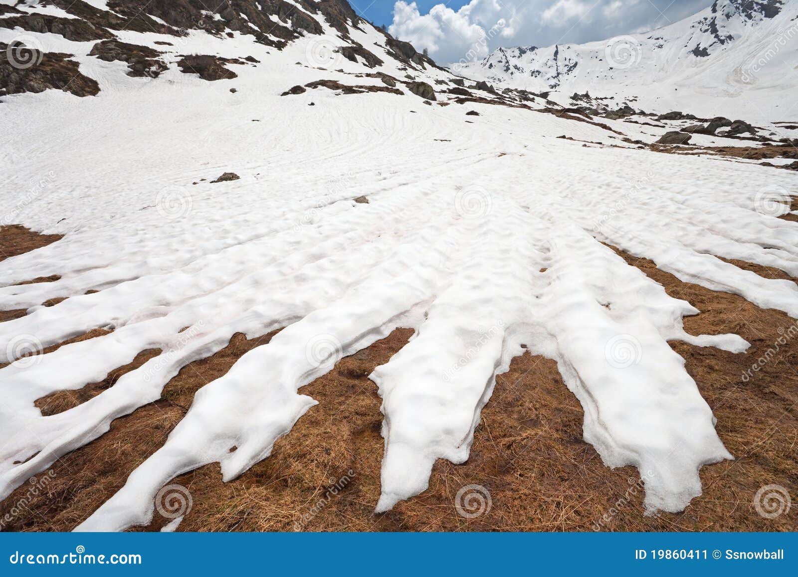 Snow strips stock image. Image of grass, rain, glacier - 19860411