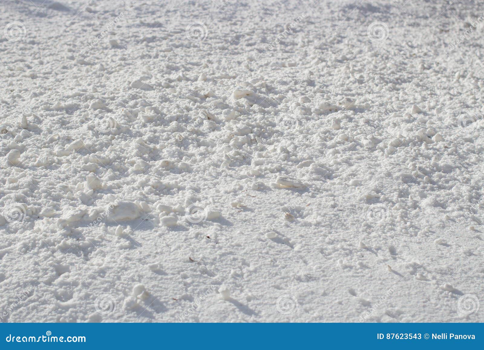 Snow Surface Close Up Macro, Winter Background, Shallow Depth of Field ...
