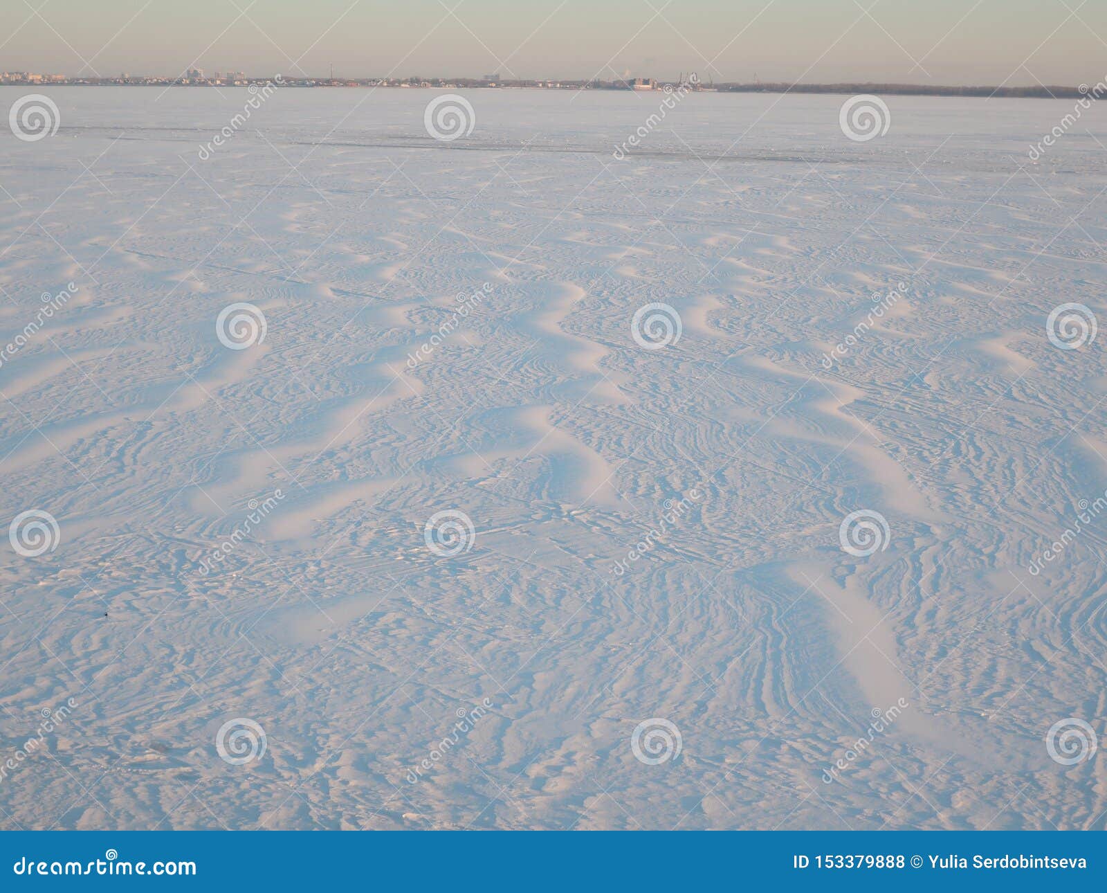 Snow Surface Created by a Wind at Sunrise Stock Photo - Image of winter ...