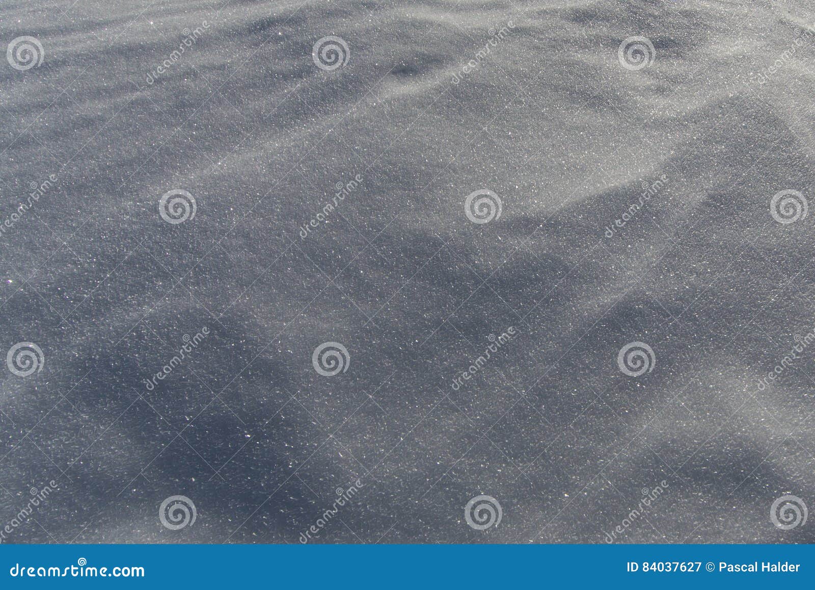 Snow Surface with Structure in Winter Stock Image - Image of waves ...