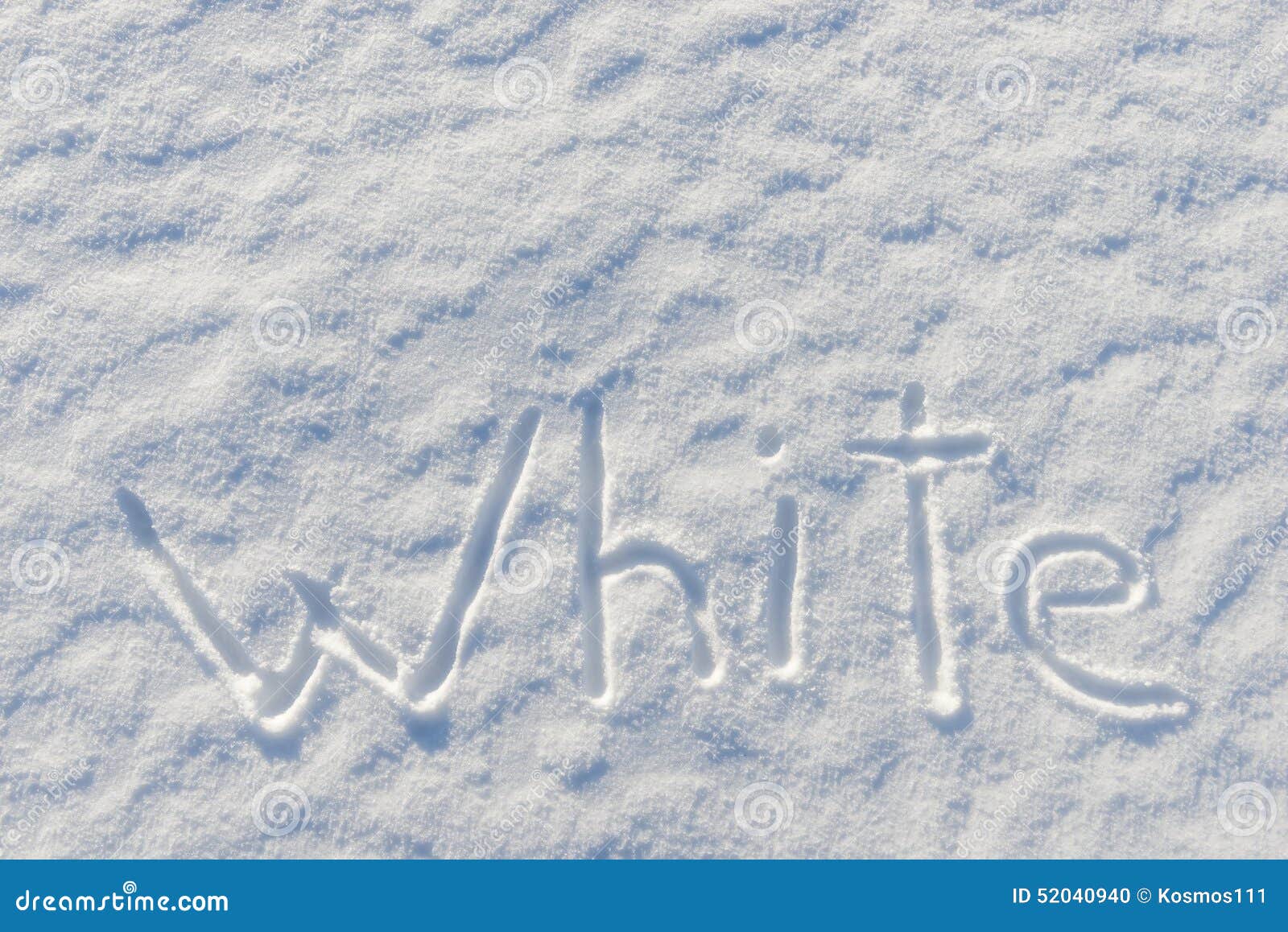 On the Snow Surface is Written Stock Photo - Image of written, snow ...