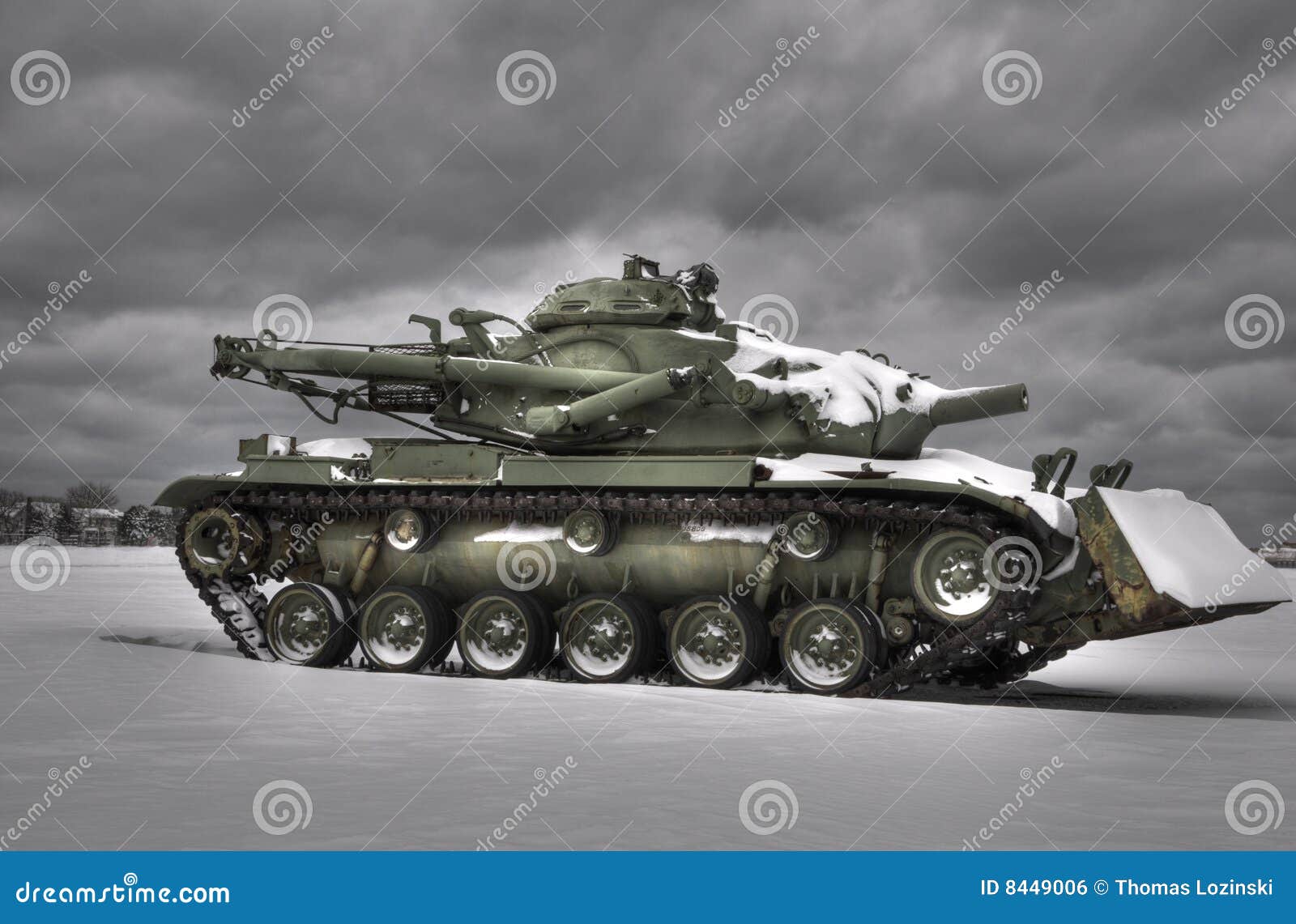 Snow Tank HDR stock photo. Image of tank, military, high - 8449006