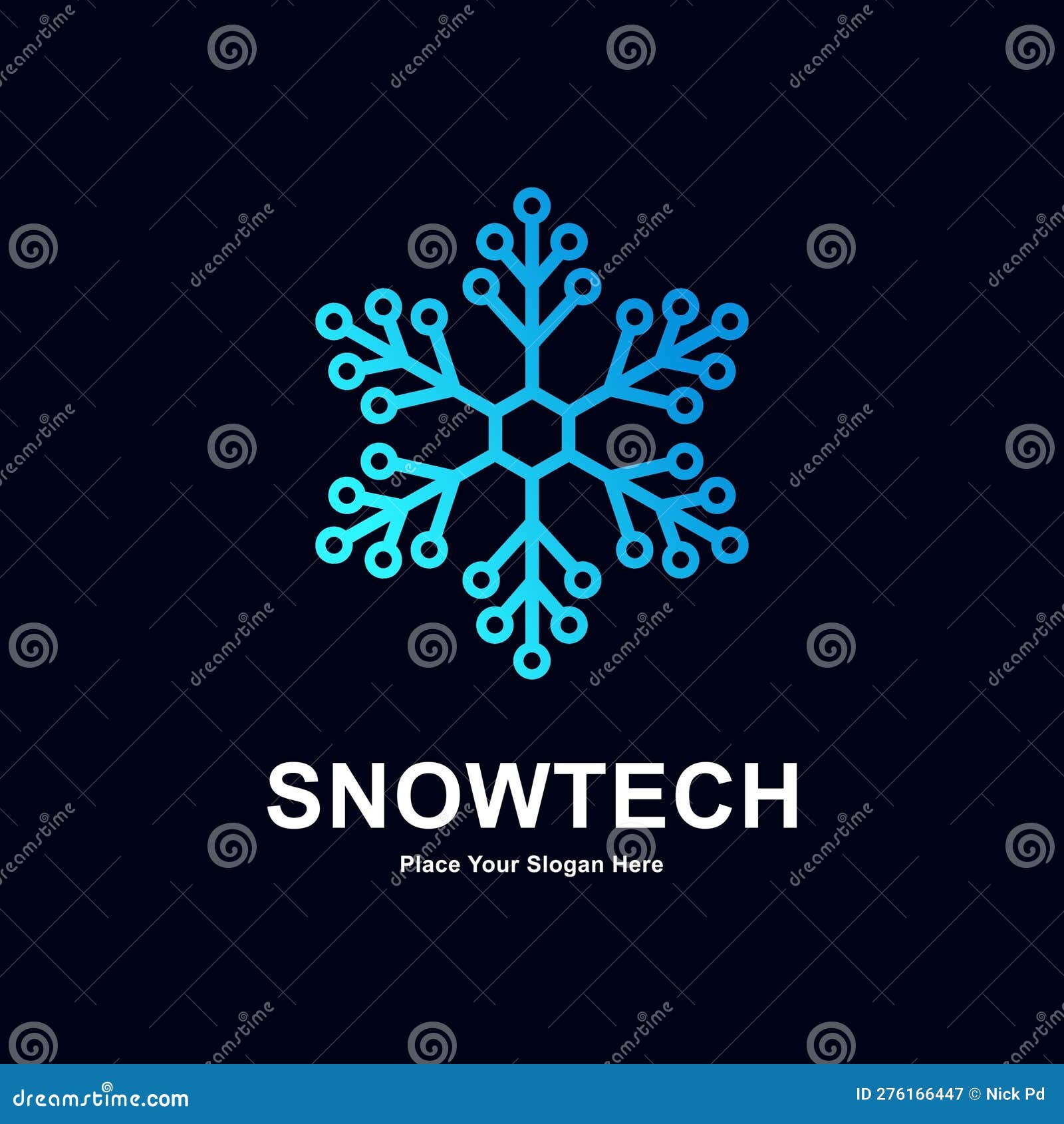 Snow tech logo vector icon stock vector. Illustration of cool - 276166447