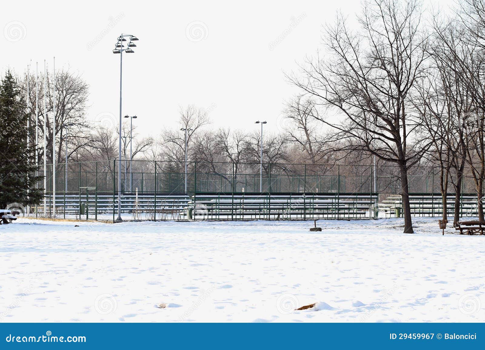 Snow tennis court stock image. Image of sports, tennis - 29459967