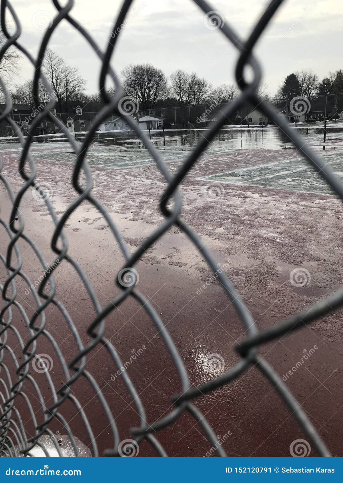 Snow on Tennis stock image. Image of baseline, snow - 152120791