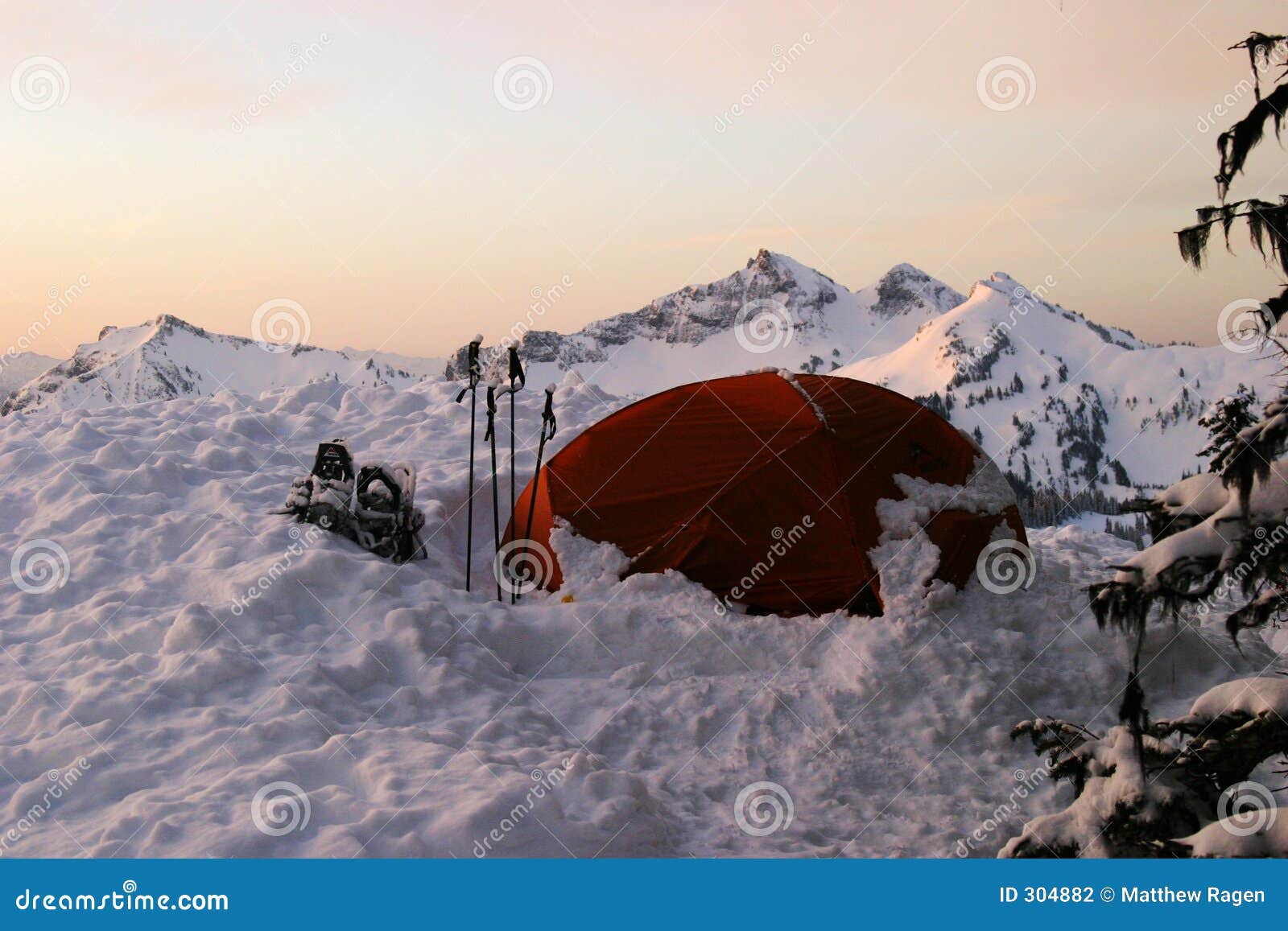 Snow Tent stock photo. Image of climb, climbing, tent, national - 304882