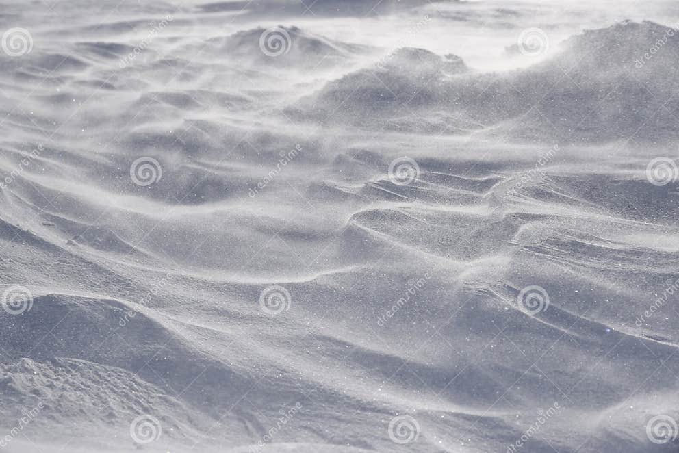 Snow Texture, Frozen Snow Formed by a Blizzard Stock Image - Image of ...