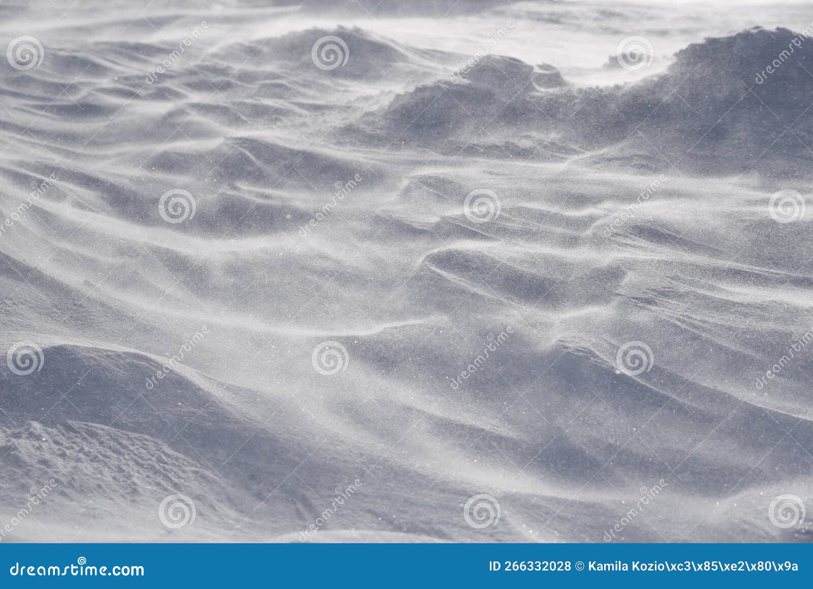 Snow Texture, Frozen Snow Formed by a Blizzard Stock Photo - Image of ...