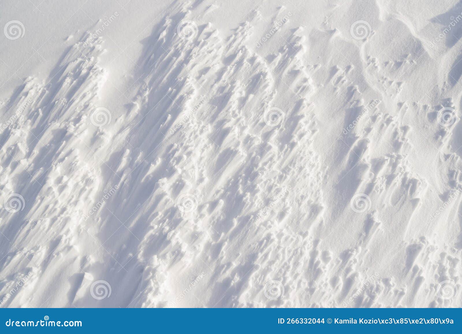 Snow Texture, Frozen Snow Formed by a Blizzard Stock Photo - Image of ...