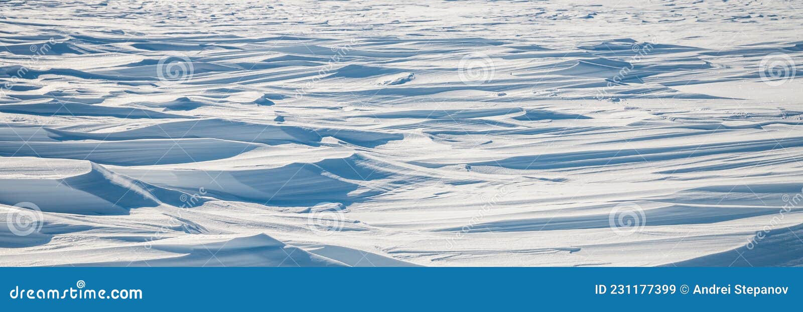 Snow Texture. Wind Sculpted Patterns on Snow Surface Stock Image ...