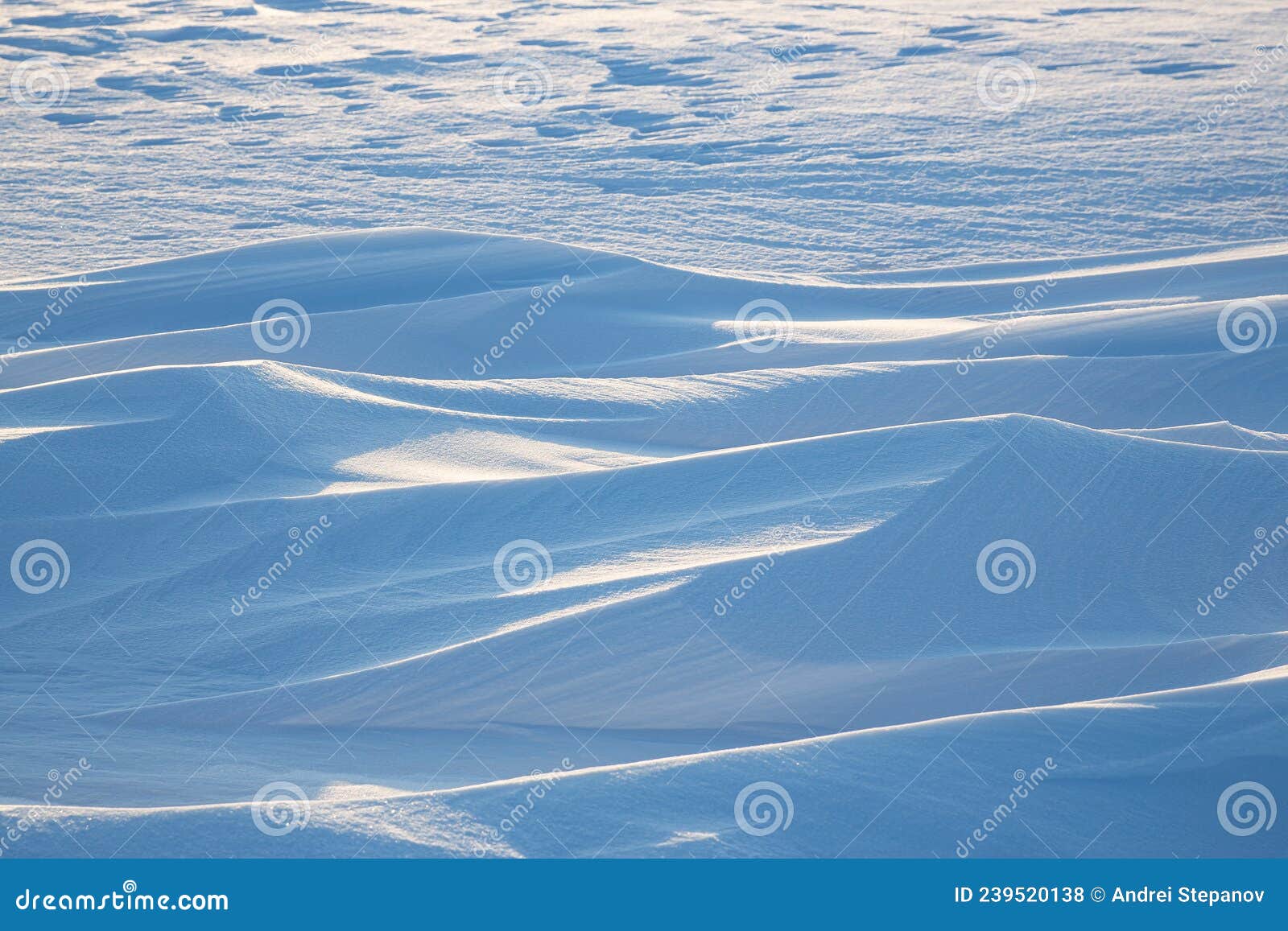 Snow Texture. Wind Sculpted Patterns on Snow Surface Stock Photo ...