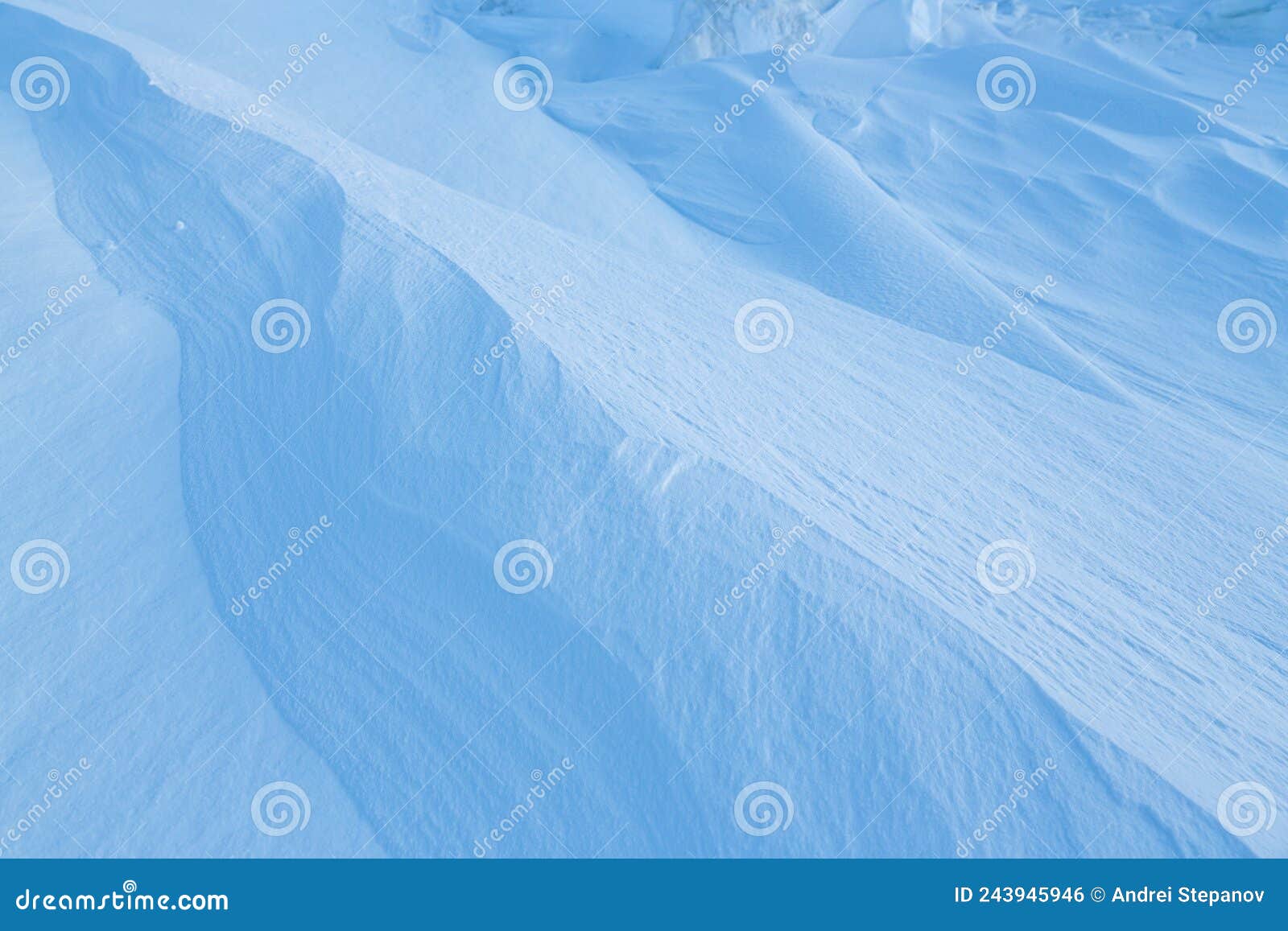 Snow Texture. Wind Sculpted Patterns on Snow Surface Stock Photo ...