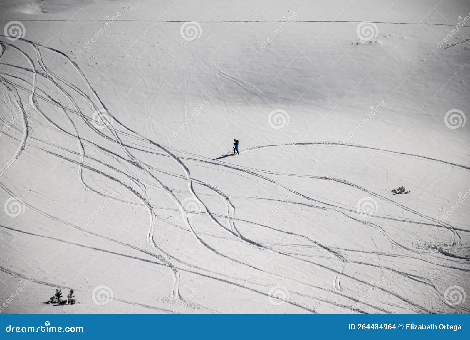 Snow Textures, Created by Off-piste Athletes Stock Photo - Image of ...