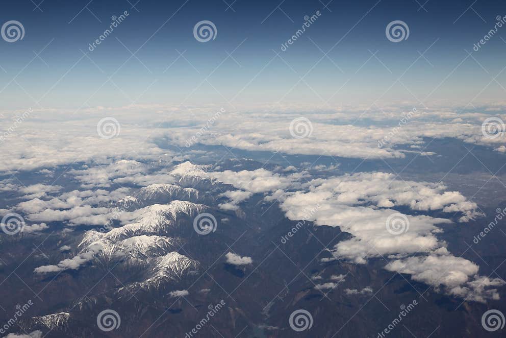 Snow top mountains stock image. Image of horizon, rock - 12320071