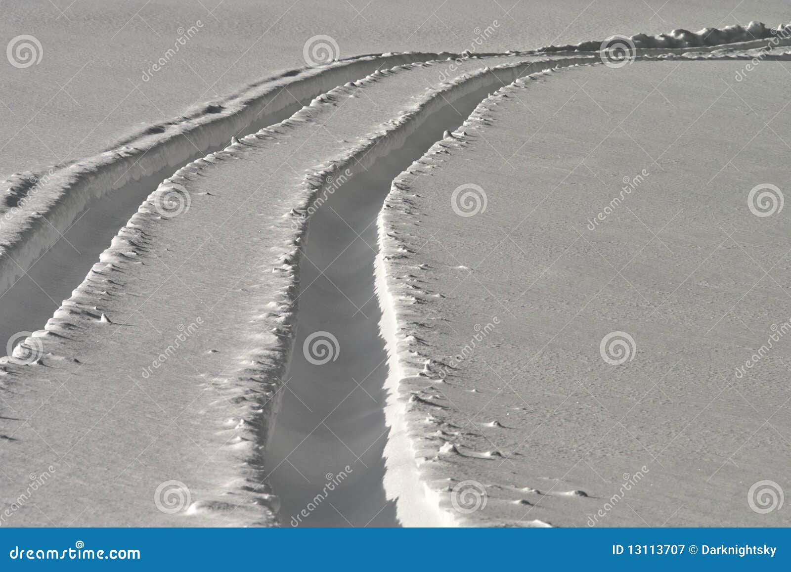 Snow Track stock image. Image of goal, german, away, landscape - 13113707