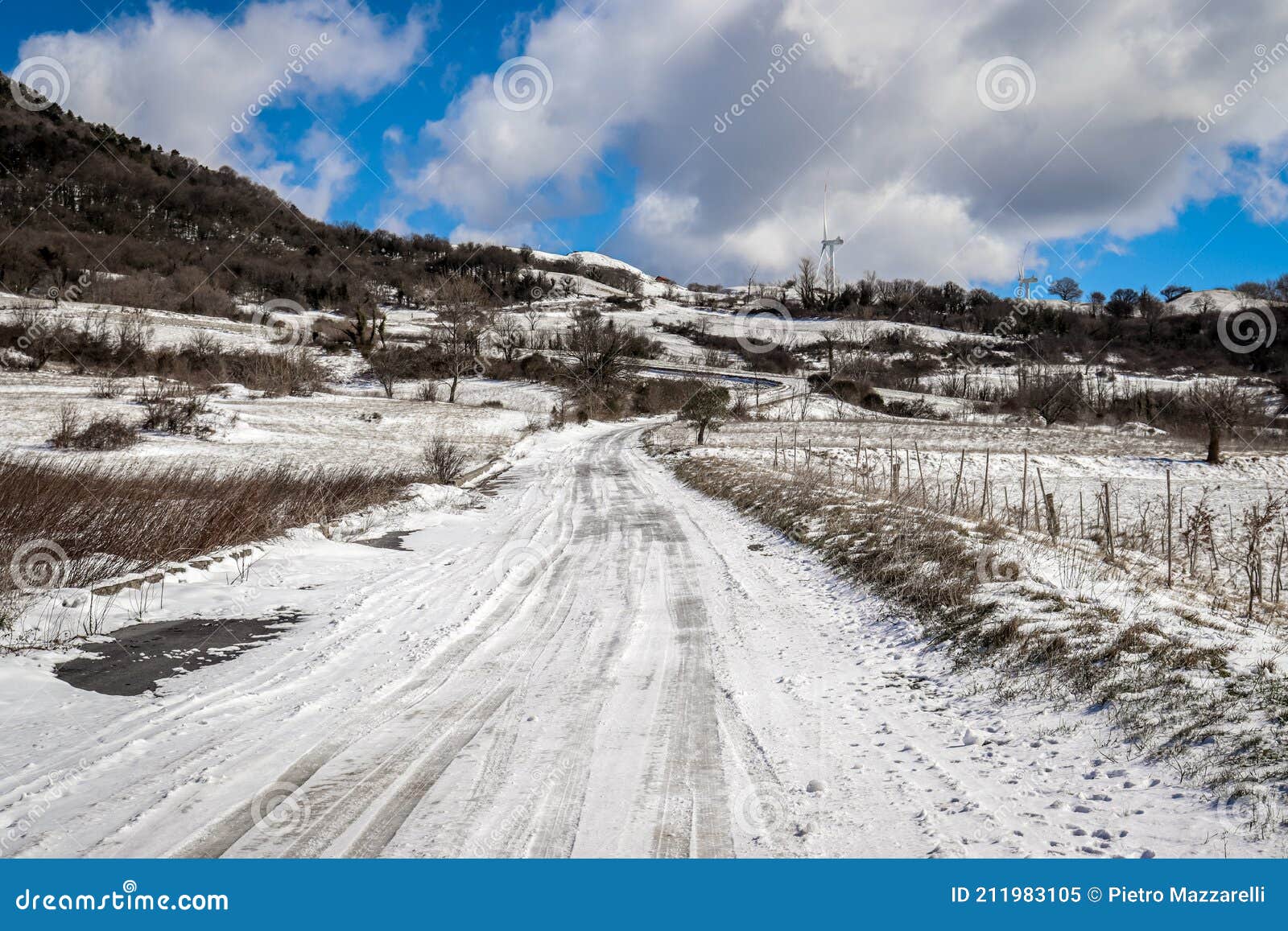 Snow trails mountain stock image. Image of trail, hill - 211983105