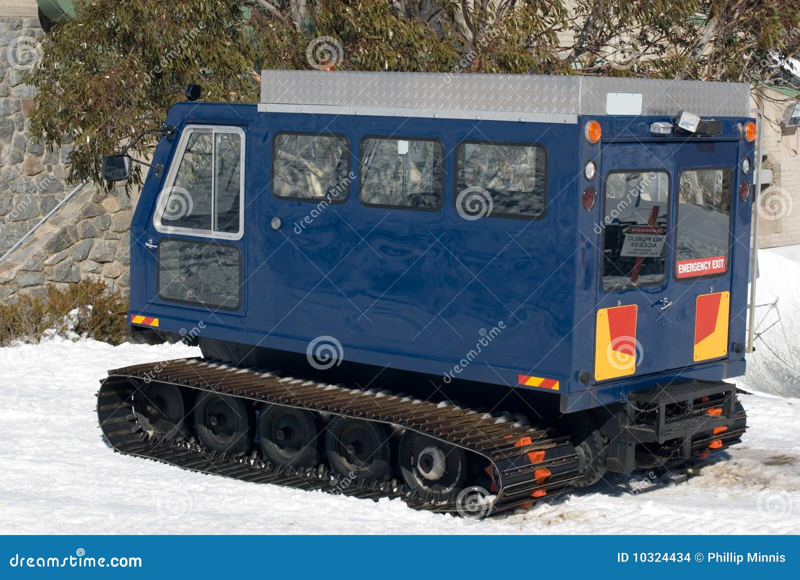 Snow Transport Vehicle stock photo. Image of vehicle - 10324434