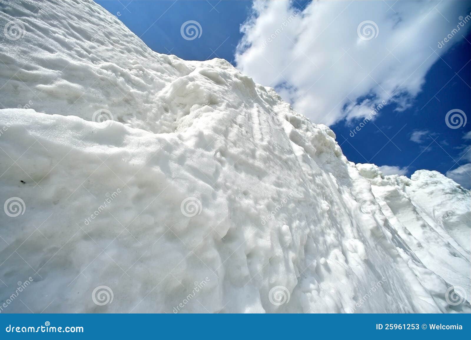 Snow Wall stock image. Image of colorado, snowfield, dangerous - 25961253