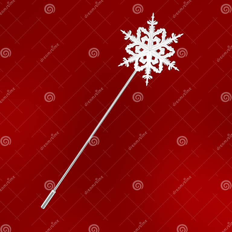 Snow wand stock illustration. Illustration of wizard, magic - 694882