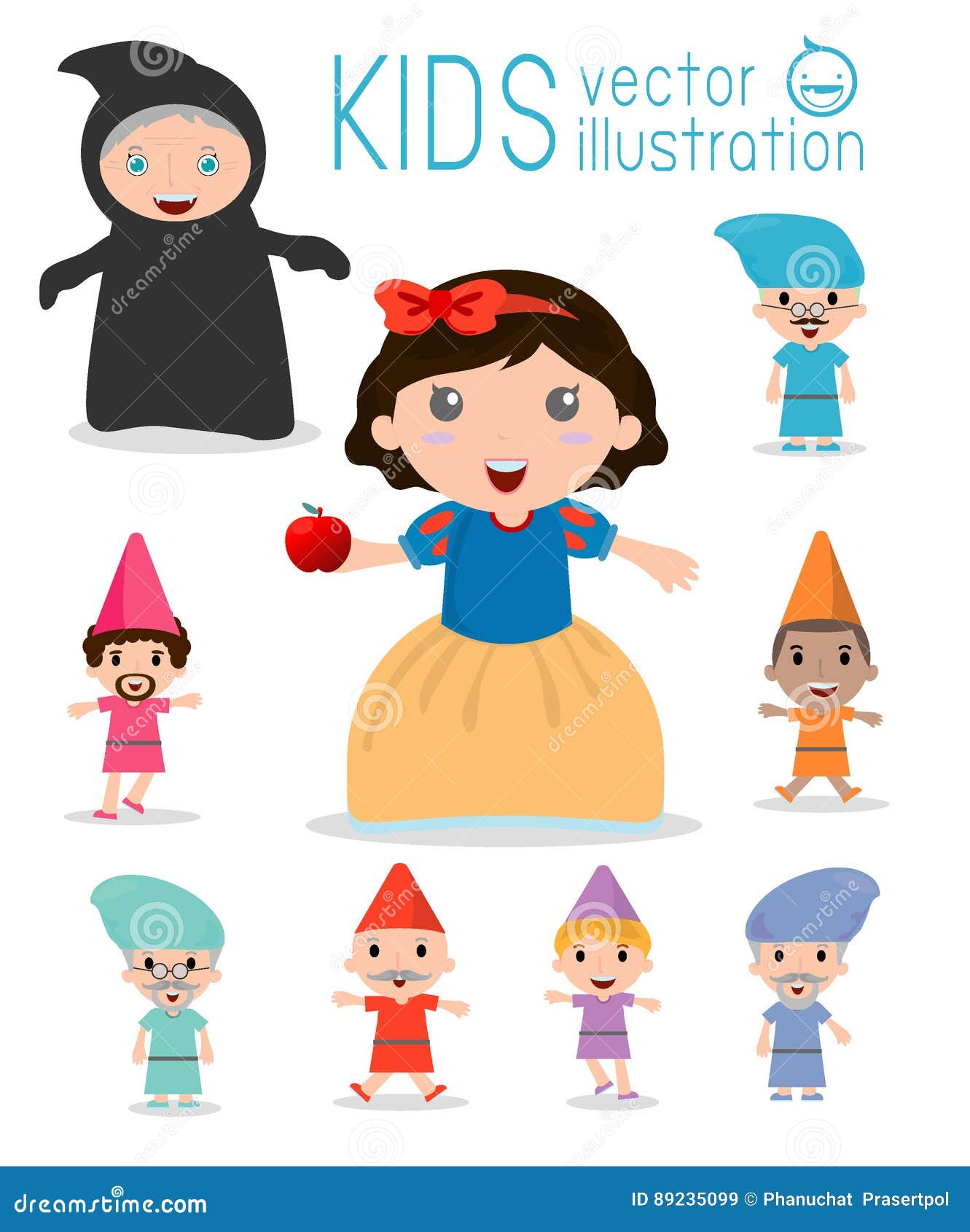 Snow White And The Seven Dwarfs, Snow White, Princess And Dwarfs And ...