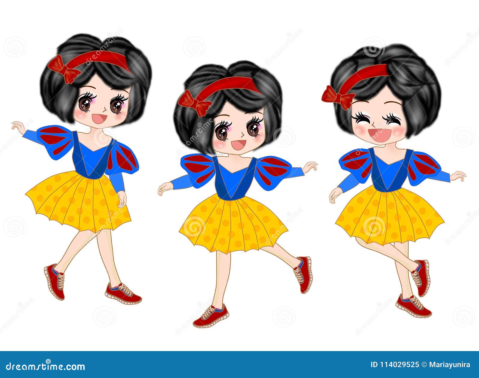 Snow white stock illustration. Illustration of pretty - 114029525