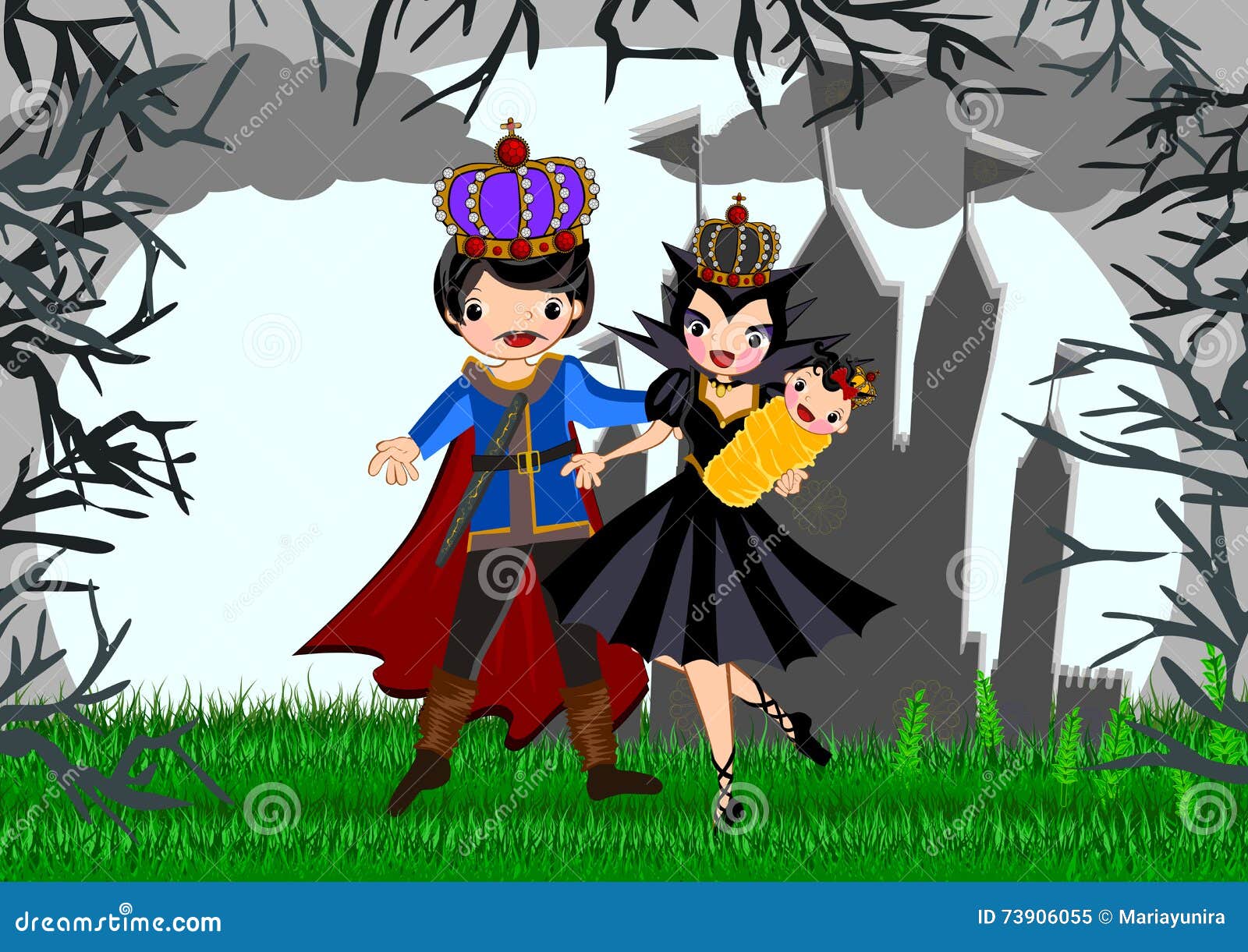 Snow white stock illustration. Illustration of cartoon - 73906055