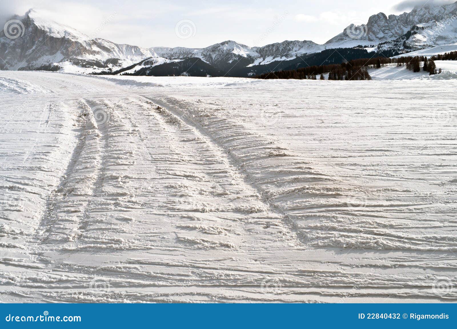 Snow white tracks stock photo. Image of path, frozen - 22840432