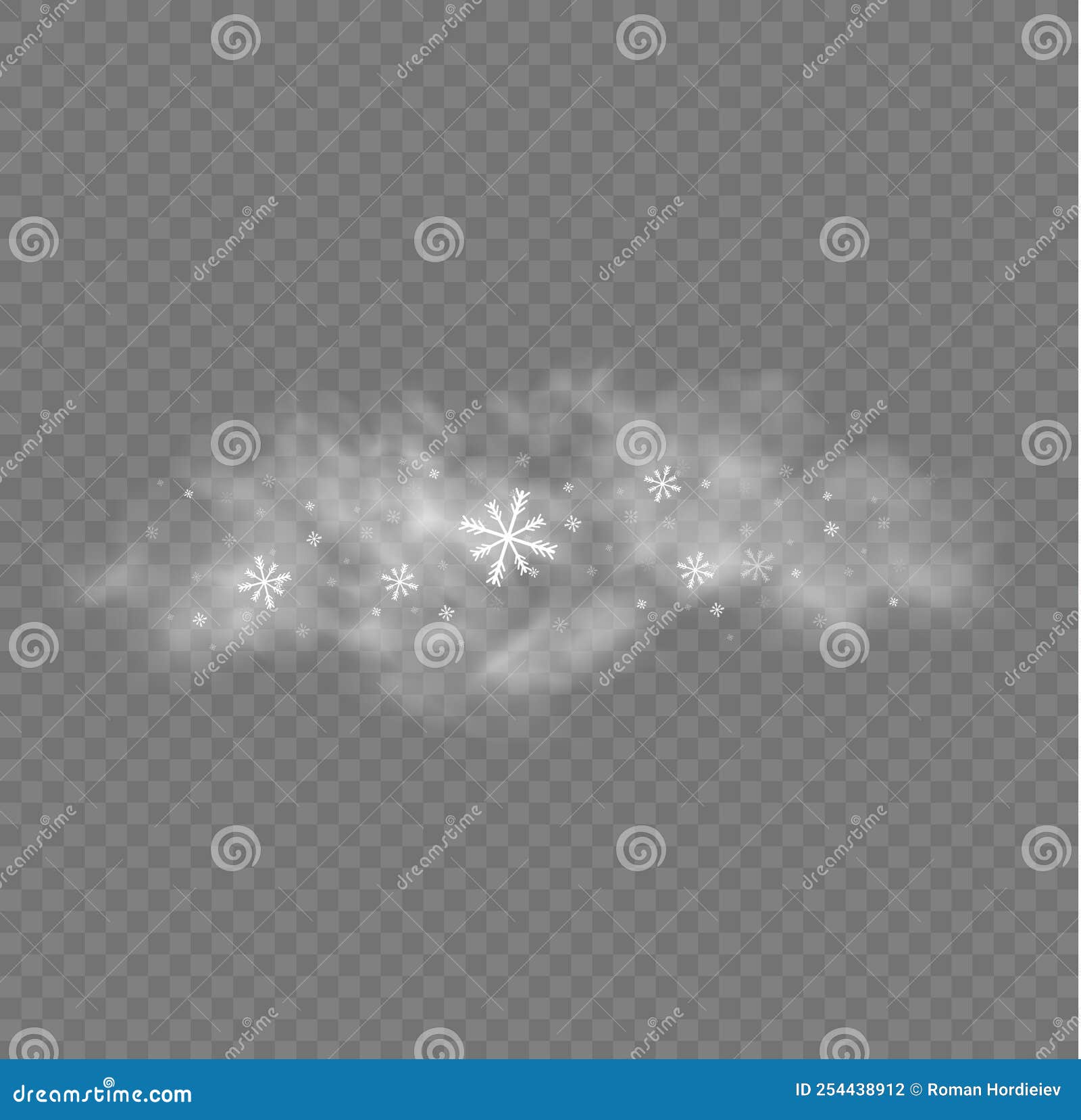 Winter Snow Wind, Fog, White Gradient Decorative Stock Vector ...