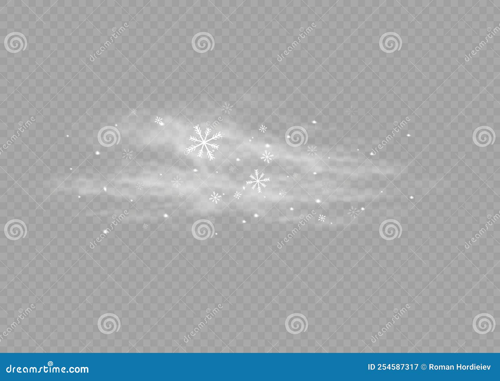 Winter Snow Wind, Fog, White Gradient Decorative Stock Vector ...