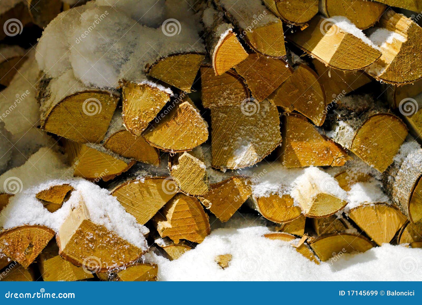 Snow wood stock image. Image of woodpile, covered, pile - 17145699