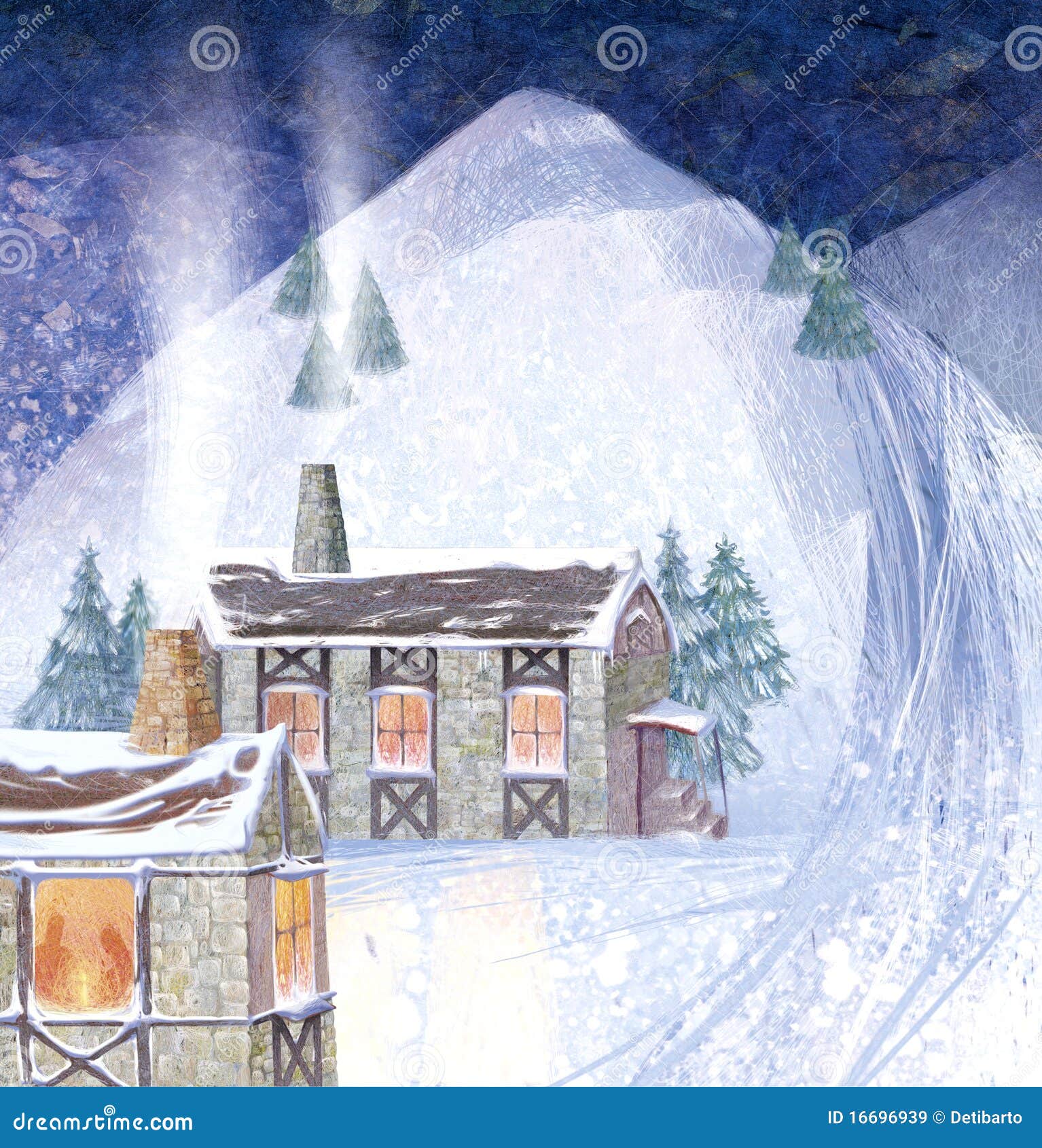 Snow4 stock illustration. Illustration of white, view - 16696939