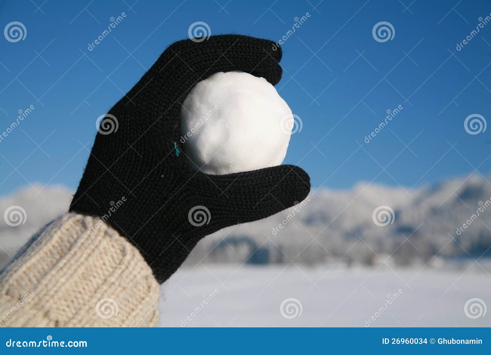 Snowball stock photo. Image of hand, childhood, packing - 26960034