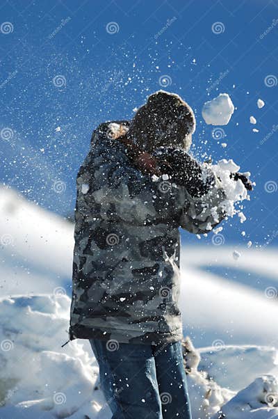 Snowball stock photo. Image of enjoy, outdoors, accurate - 727664