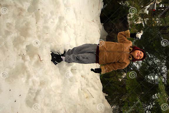 Snowball Time stock image. Image of child, gaze, cute, games - 754759