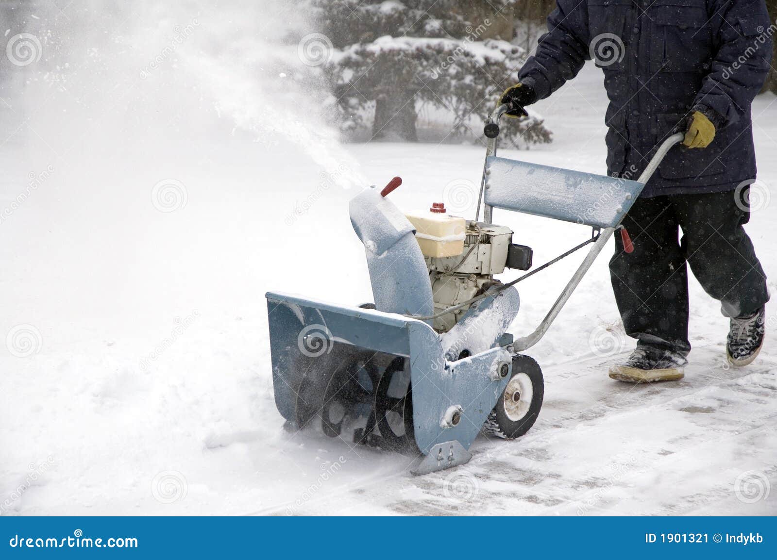 Snowblower stock image. Image of december, january, snow - 1901321