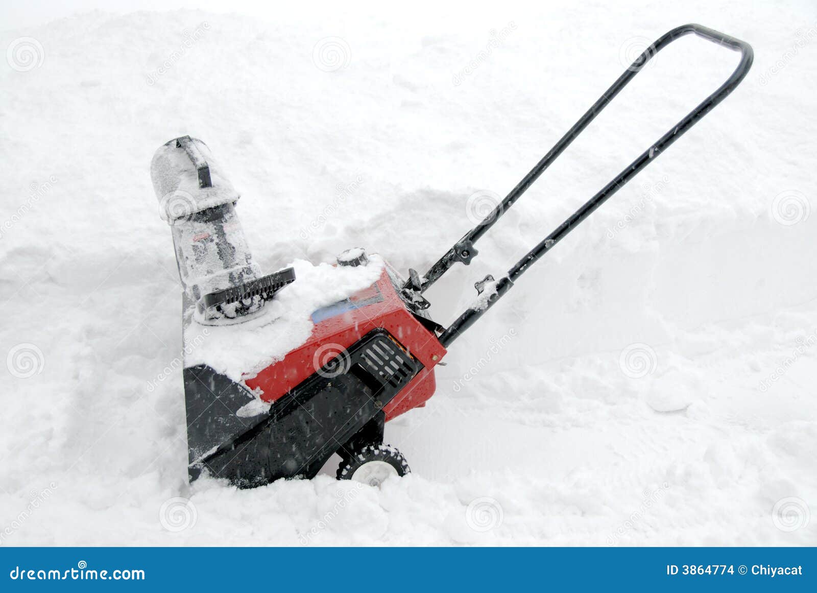 Snowblower stock photo. Image of snow, black, driveway - 3864774