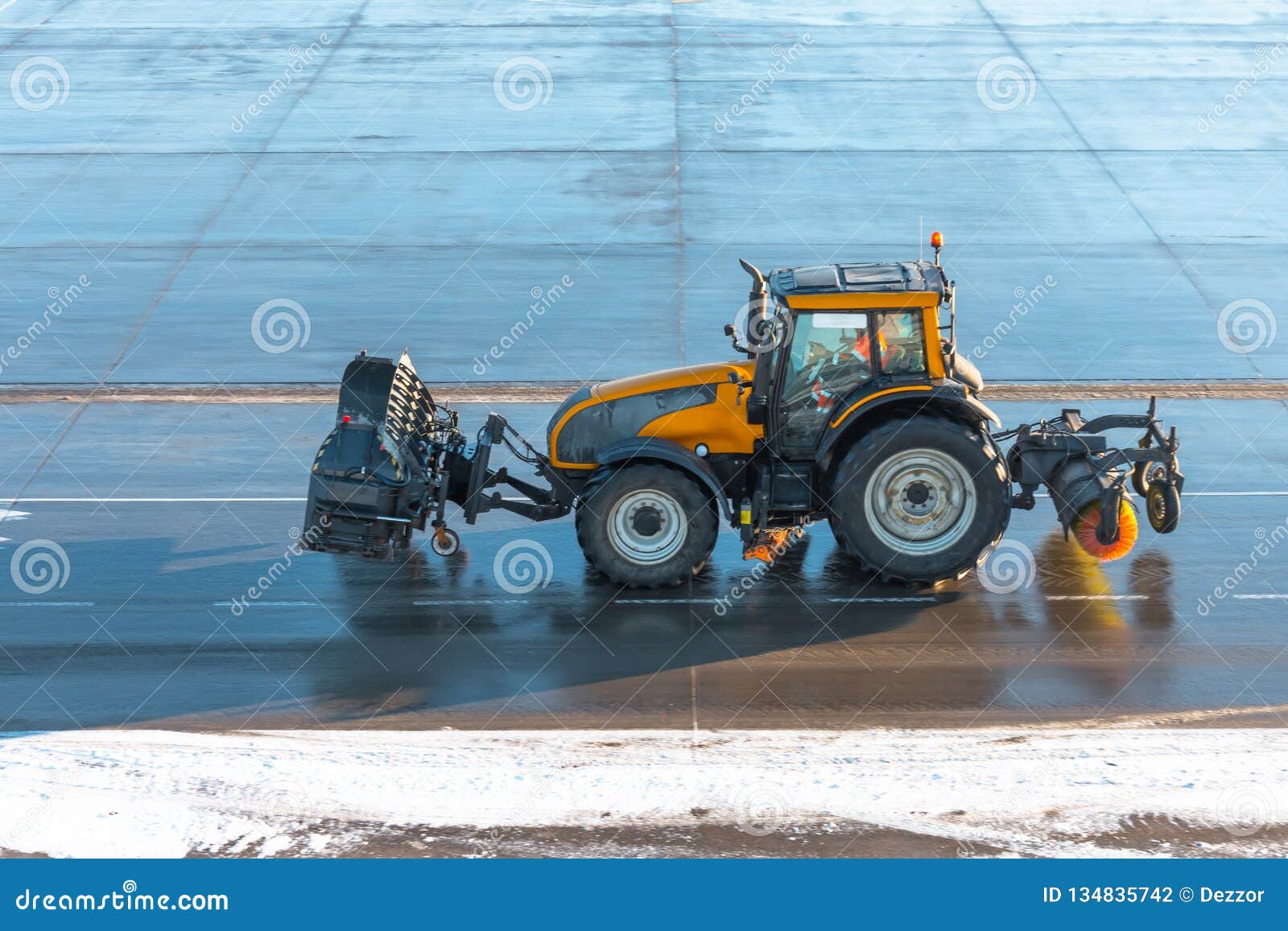 Snowblower Special Machine for Snow Removal Cleans the Road Editorial ...