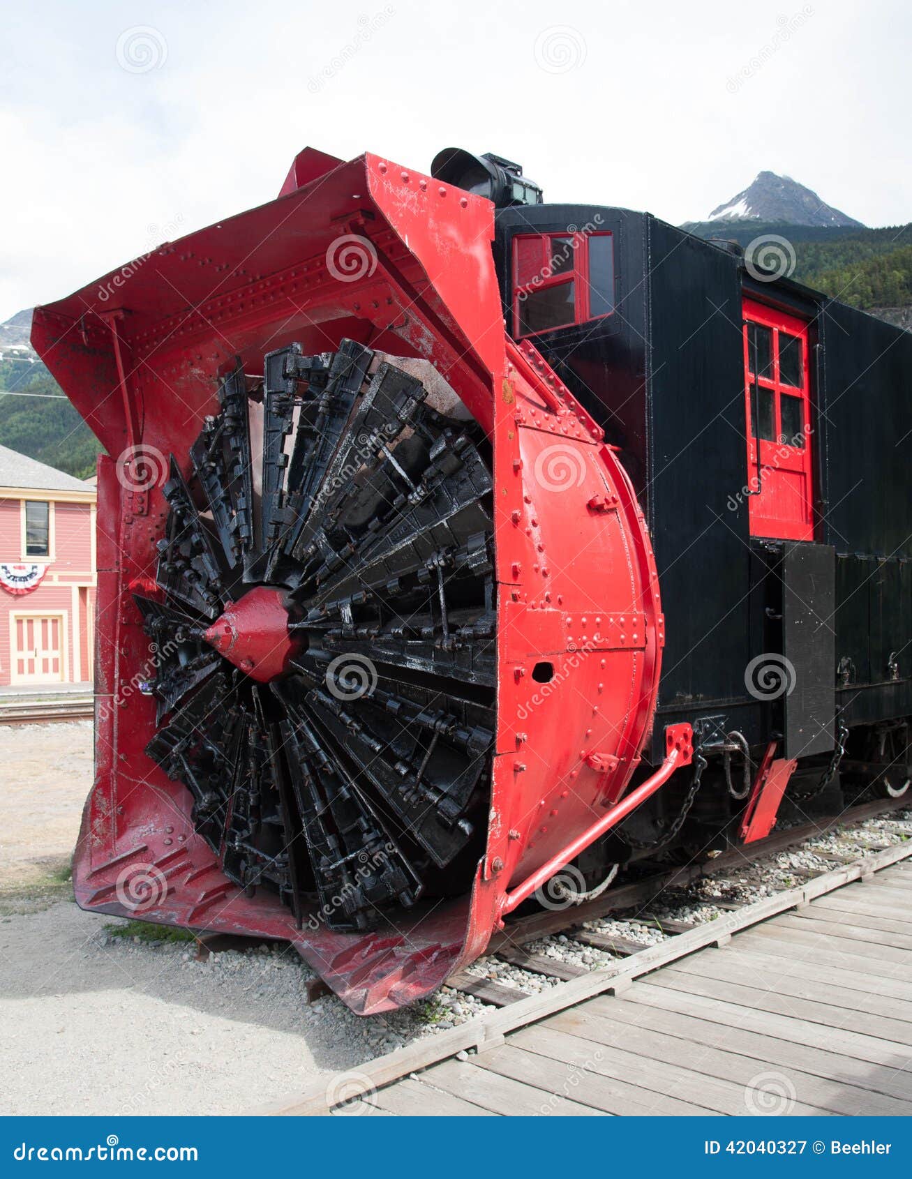 Snowblower stock image. Image of winter, tracks, train - 42040327