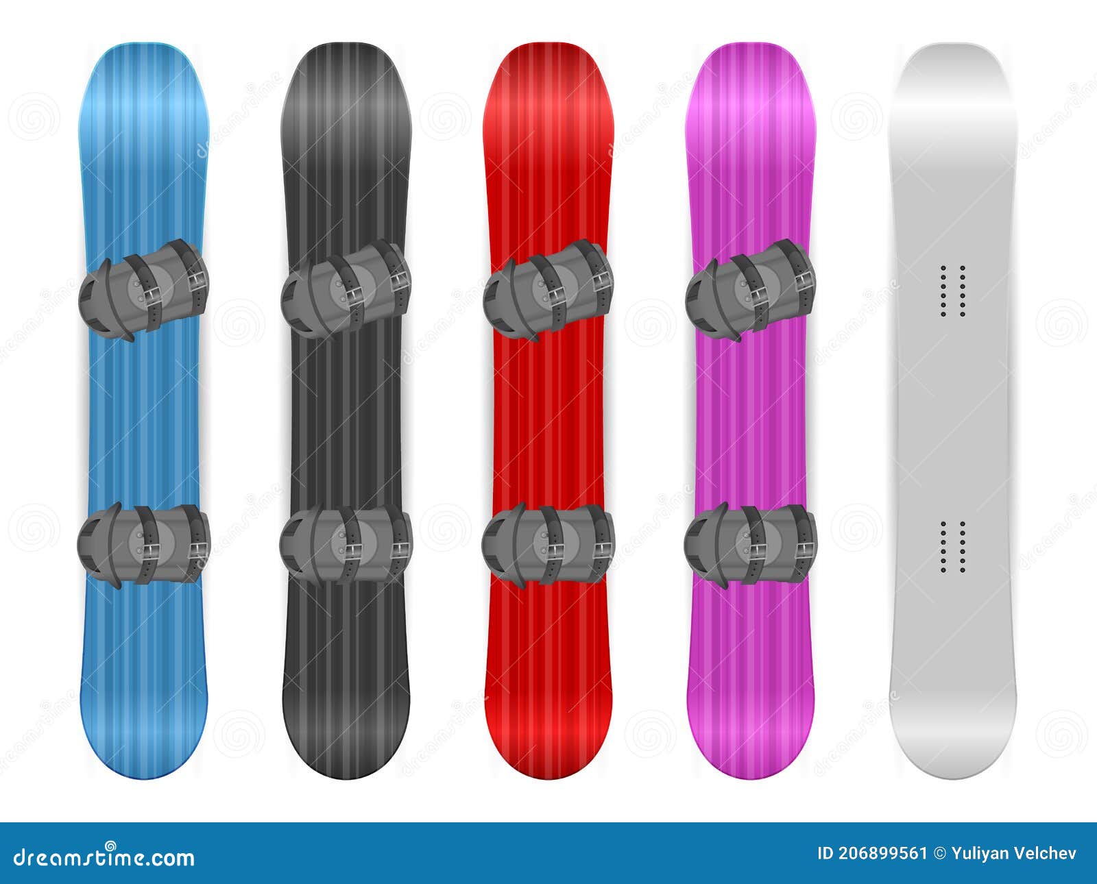 Snowboard board stock vector. Illustration of equipment - 206899561