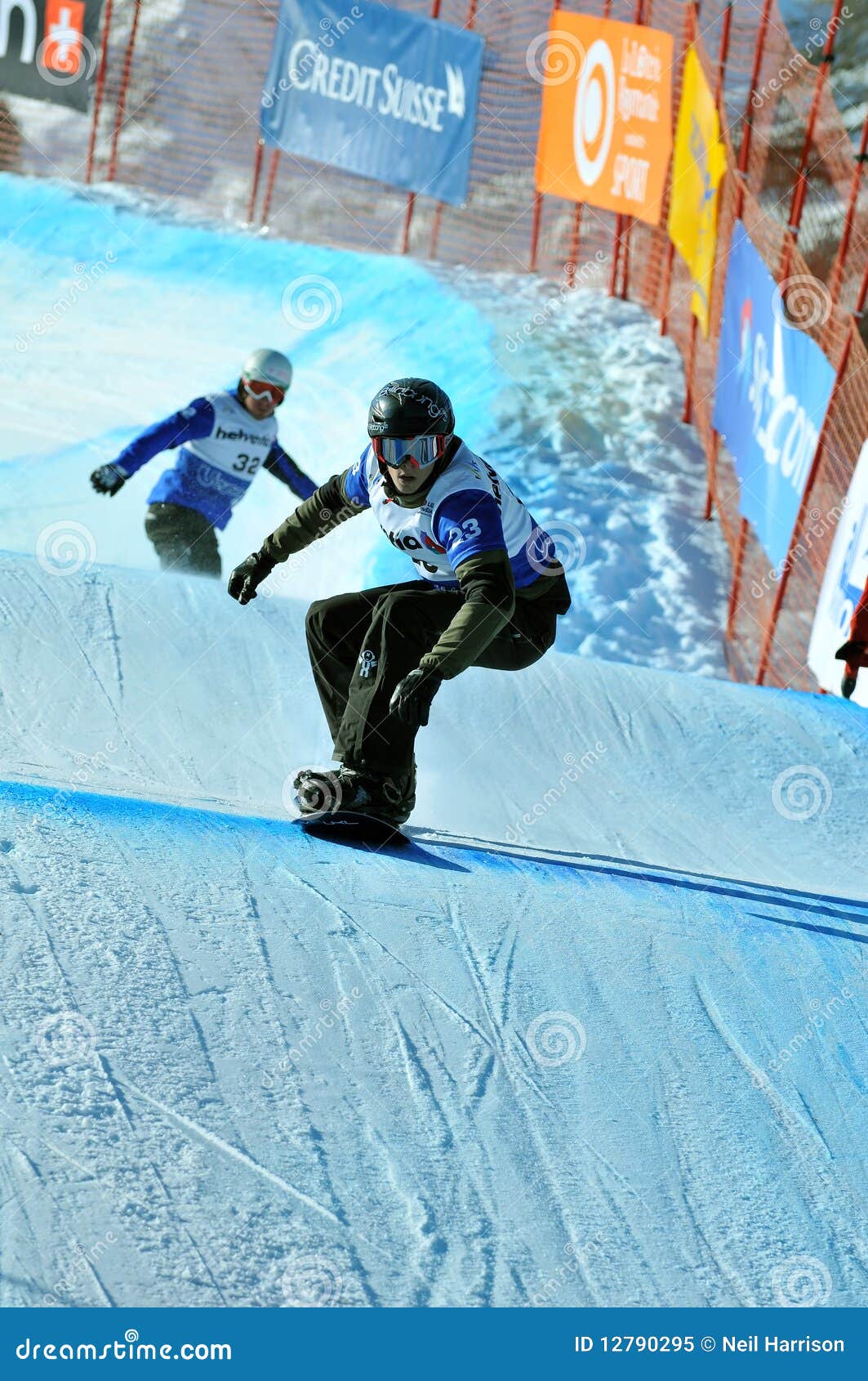 Snowboard Cross World Cup 2010: Italian Finalists Editorial Image ...