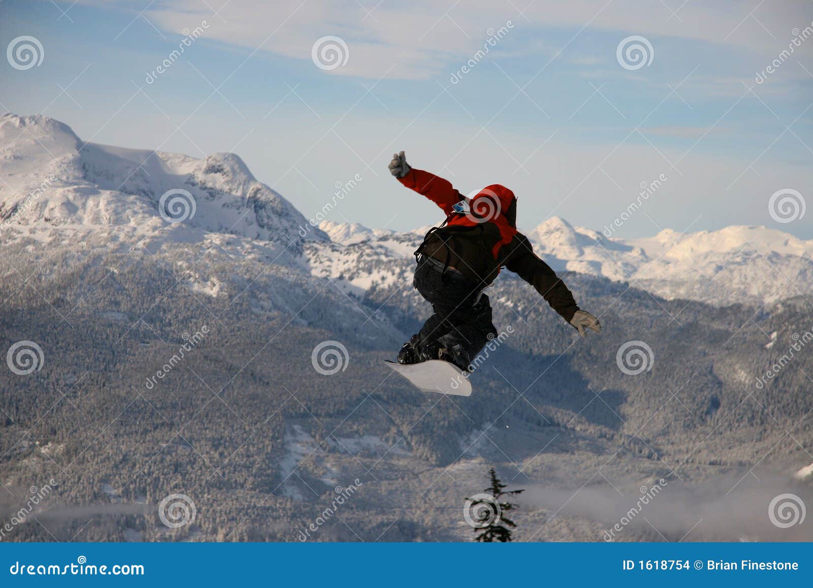 Snowboard flight stock photo. Image of ride, trick, hill - 1618754