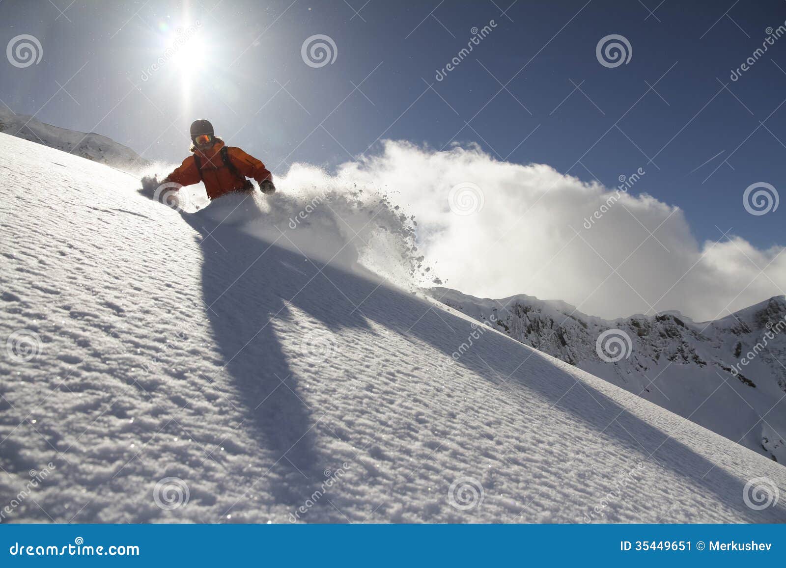 Snowboard freerider stock image. Image of lifestyle, boarding - 35449651