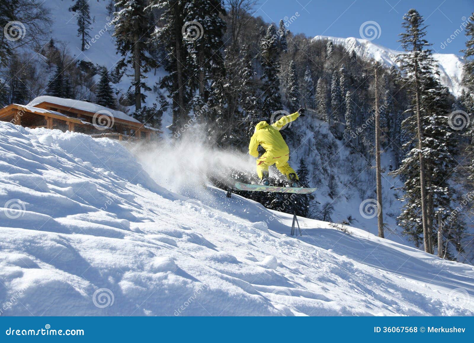 Snowboard freerider stock photo. Image of freestyle, alps - 36067568
