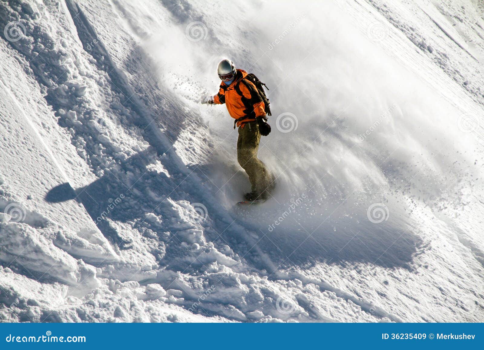 Snowboard freerider stock image. Image of motion, action - 36235409